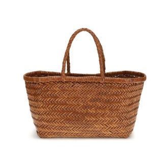 Dragon Diffusion Femme, Sacs, Brun, Taille: ONE Size Sac &agrave; main en cuir de buffle avec poign&eacute;e sup&eacute;rieure