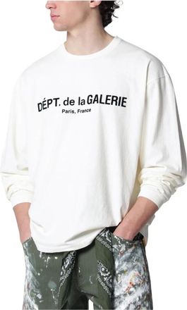 Gallery Dept. Homme, Tops, Blanc, Taille: S French Logo Lux Long Sleeve Tee