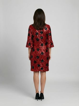 Dolce & Gabbana Sequin Cocktail Dress - Red