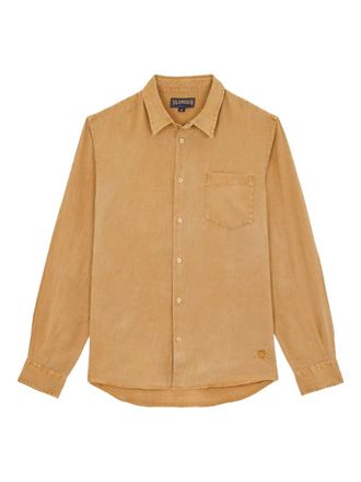 Vilebrequin Hemd aus Leinen - Braun