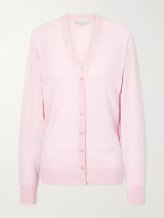 Stella McCartney Cardigan En Laine Vierge - Rose