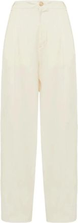 Laneus Femme, Pantalons, Beige, Taille: 36 FR Viscosa Pants