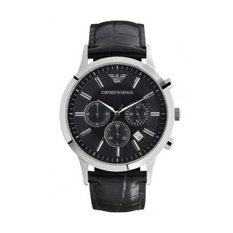 Emporio Armani Quarz-Chronograph-Uhr - - Accessories - Herren - Schwarzk - ONE SIZE