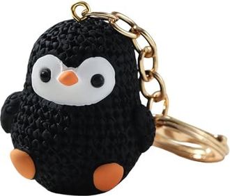Generic Porte-clés pingouins en résine | Porte-clés miniature, porte-clés en résine de dessin animé, porte-clés miniature pour les amateurs danimaux dhiver, N