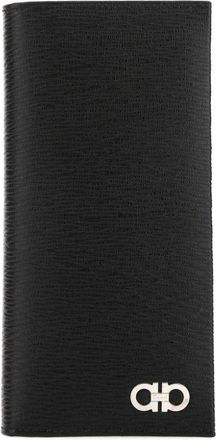 Ferragamo Gancini-embellished bi-fold wallet - Schwarz