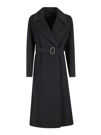Max Mara Kurzer Mantel - Schwarz