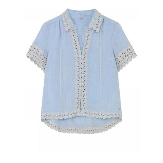 Gustav Femme, Blouses et Chemises, Bleu, Taille: 36 FR Sea Breeze Blouse