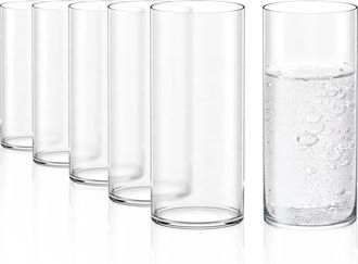 Stölzle Wassergläser Kyoto Bar 6er-Set 400 ml - Trinkgläser für Wasser, Saft & Drinks - Stilvolle Saftgläser aus bleifreiem Kristallglas - Spülmaschinengeeign