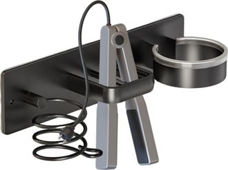 Generic Haartrockner Wandhalterung, Vertikale Aufbewahrungshalterung f&uuml;r Haarstylingger&auml;te, Lockenstab Organizer, f&uuml;r Badezimmer Schrank Zuhause College Wohnh