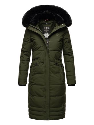 Navahoo Damen Winterjacke Fahmiyaa - Lang, Warm & Funktional mit Kapuze
