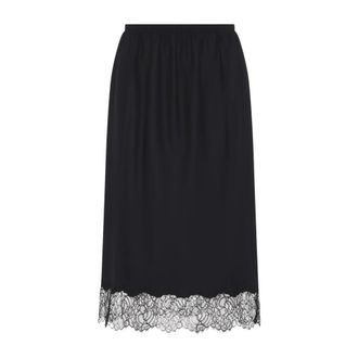Carven Pull-on Lingerie Rock - - Skirts - Damen - Schwarzk - 2XS