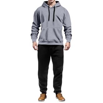 Generic Ensemble complet de surv&ecirc;tement pour homme - Couleur unie - V&ecirc;tements de sport d&eacute;contract&eacute;s - Costumes de jogging pour homme - Costumes de sport d&eacute;con