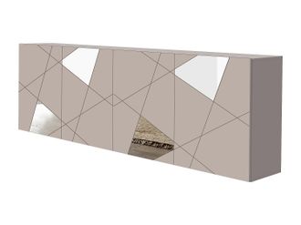 Vente-Unique Sideboard mit 4 T&uuml;ren - Beige - CANTIANO