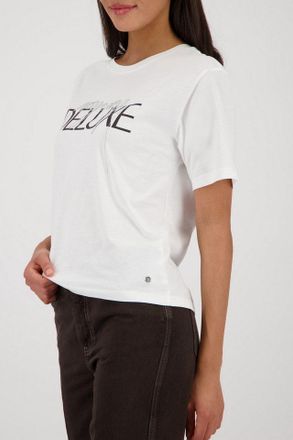 Monari T-Shirt Shirt Schrift Regular fit mit Schmuckdetails