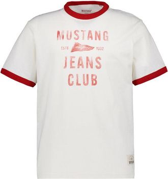 Mustang Jeans Herren T-Shirt wei&szlig;
