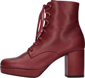 Chie Mihara Omalia Troka Bottines en Cuir - Femme - Chaussures - Rouge - Taille: 36 1/2 EU