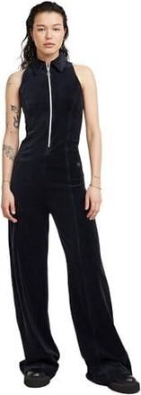 G-Star G-Star Femme Wide leg velvet jumpsuit, Bleu (osaka blue D25740-D428-3873), XL
