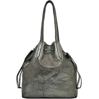 Jimmy Choo London Pre-owned Leder Schultertasche - - Pre-owned - Damen - Grau - ONE SIZE
