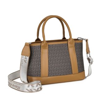 Miss Lulu Damen HBM2422-BN Handtasche, Braun
