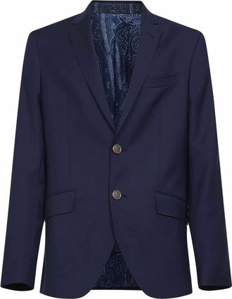 Etro Homme, Vestes, Bleu, Taille: XL Veste crois&eacute;e