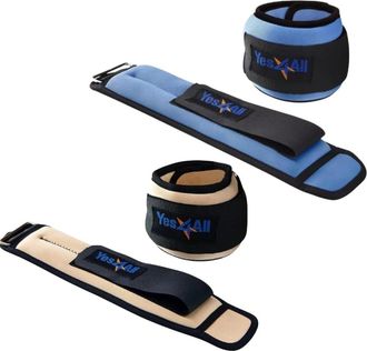 Yes4All Kombi-Set Hand- und Fu&szlig;gelenkgewichte (0,45 kg + 0,9 kg) mit verstellbarem Riemen, f&uuml;r Damen und Herren, Gehen, Pilates und Fitness-Workout