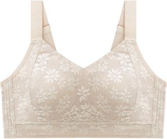 Generic Soutien Gorge Invisible Soutien Gorge sans Armature Brassiere Femme sans Armature De Classique Grande Taille Seamless Soie Glac&eacute;e Collecte Nuit Sport 