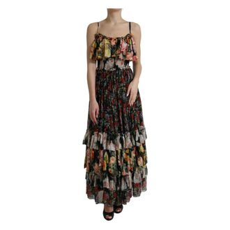 Dolce & Gabbana Femme, Robes, Multicolore, Taille: 36 FR Maxi Dress