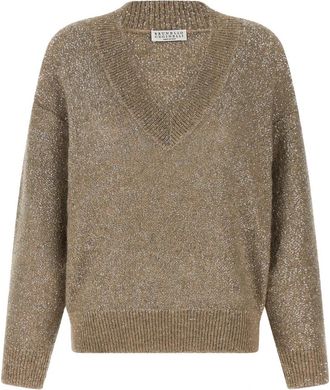Brunello Cucinelli Damen, Strickwaren, Beige, 2XSGr&ouml;&szlig;e