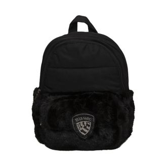 Blauer Rucksack mit Plaketten-Verzierung - - Bags - Damen - Schwarzk - ONE SIZE