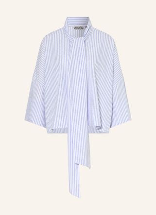 Essentiel Schluppenbluse Kefir Mit 3/4-Arm Und Schmucksteinen blau