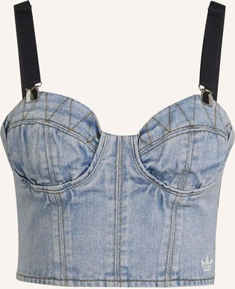 adidas Originals Adidas Originals Adidas X Jeremy Scott Denim-Bustier blau