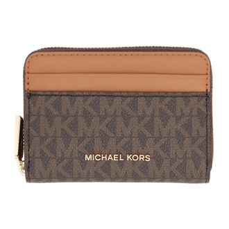 Michael Kors Jet Set Small Zip-Around M&uuml;nzkartenetui - - Accessories - Damen - Braun - ONE SIZE