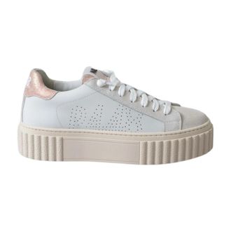 P448 Wei&szlig;e Creeper Sneakers mit Rame-Detail - - Shoes - Damen - Wei&szlig; - 39 EU