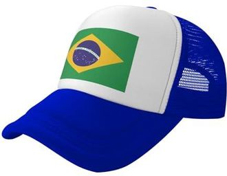 Generic Casquettes De Baseball avec Motif Brésil Drapeau pour Homme Et Femme,Casquette De Baseball,De Sport,DéContractéE,Plusieurs Couleurs,Style Classique(Bl