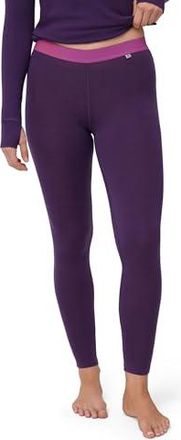 Danish Endurance Leggings Thermiques en Laine Mérinos pour Femmes, sous-Vêtements Thermiques pour Femmes, sous-Vêtements de Base Chauds pour Femmes, Violet, XL