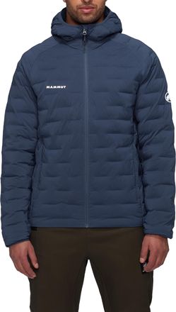 Mammut Sender IN Hooded Jacket Men | Leichte Outdoor Winterjacke für Herren, mit Kapuze, Warm | Marine, L