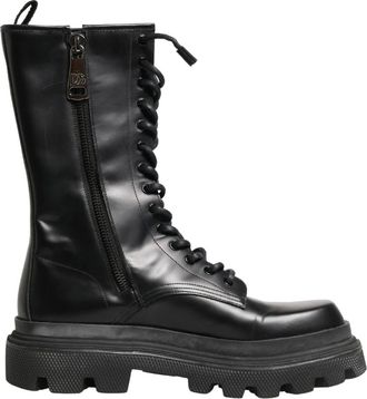 Dolce & Gabbana Homme, Chaussures, Noir, Taille: 44 EU Combat / Trek Bottes