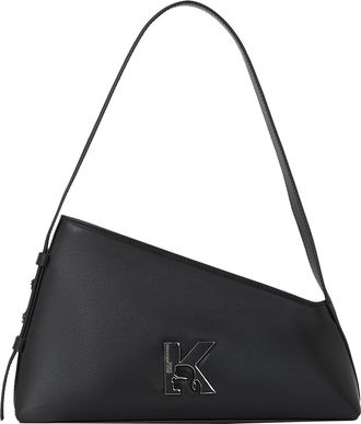 Karl Lagerfeld Karl Lagerfeld Jeans, Damen, Geo Schultertasche Leder, Schwarz, One size