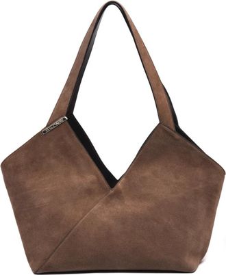 Baldinini Wildleder-Umh&auml;ngetasche - - Bags - Damen - Braun - ONE SIZE