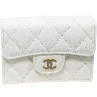 Chanel Pre-owned Cuir petite-maroquinerie - Femme - Pre-owned - Blanc - Taille: ONE Size
