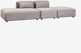 Sklum Sklum - 2-teiliges modulares Sofa mit Chaiselongue links und Fogler-Hocker