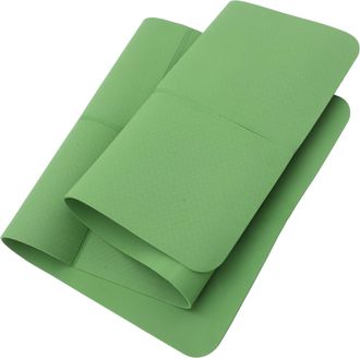 Aboofan Klappbare Tpe Yogamatte Dicke Rutschfeste Trainingsmatte mit Knie Ellbogenschutz für Fitness Yoga Pilates Damen Herren Vielseitige Gymnastikmatte in G