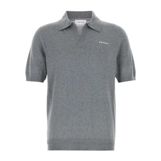 Alexander McQueen Woll-Poloshirt - - Tops - Herren - Grau - 2XL