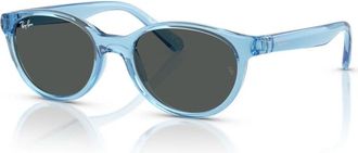 Ray-Ban Junior Sonnenbrille in Transparent Blau/Dunkelgrau - - Accessories - unisex - Blau - 45 MM