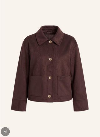 Guess Jacke Grace In Lederoptik braun