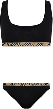 Burberry Femme, Maillots de bain, Noir, Taille: 36 FR Bas de Bikini Samphire