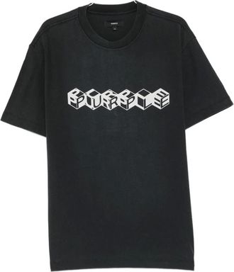 Purple Homme, Tops, Noir, Taille: M P104 Tbsp T-shirt