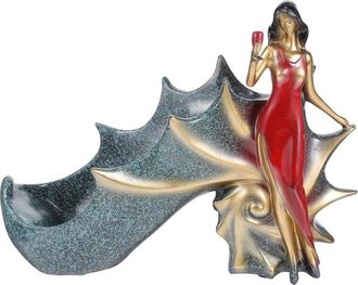 Cabilock Kreativer Resin Weinflaschenhalter Dekorativer Weinregal Aufbewahrungshalter f&uuml;r Zuhause Bar Restaurant Weingeschenk f&uuml;r Weinliebhaber Frauen Polterab