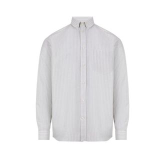 Au Printemps Paris Gerade gestreiftes Hemd - Beige