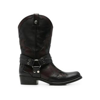 Versace Sylvester Texan Boots - - Shoes - Damen - Schwarzk - 40 EU